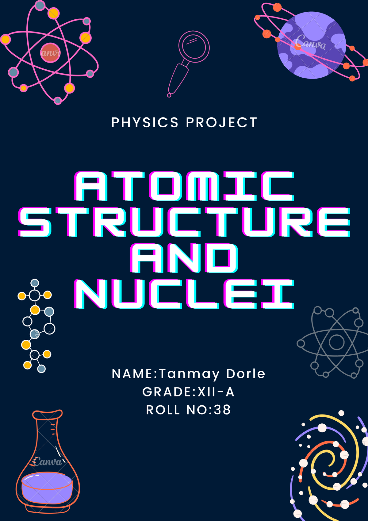 Tanmay Dorle physics project - Canva anv PHYSICS PROJECT ATOMIC ...