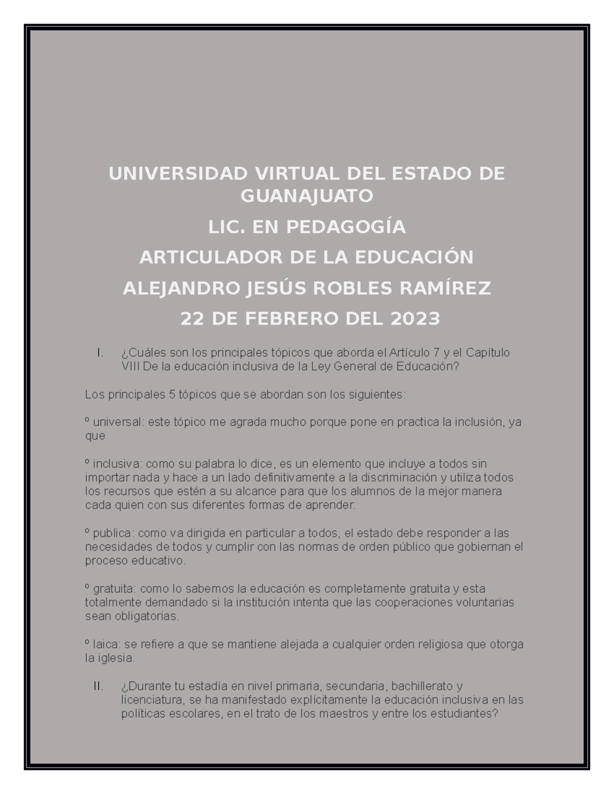 Inclusion Educativa R4 Universidad Virtual Del Estado De Guanajuato