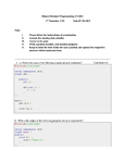 Object Oriented Programming - CS201 - Studocu