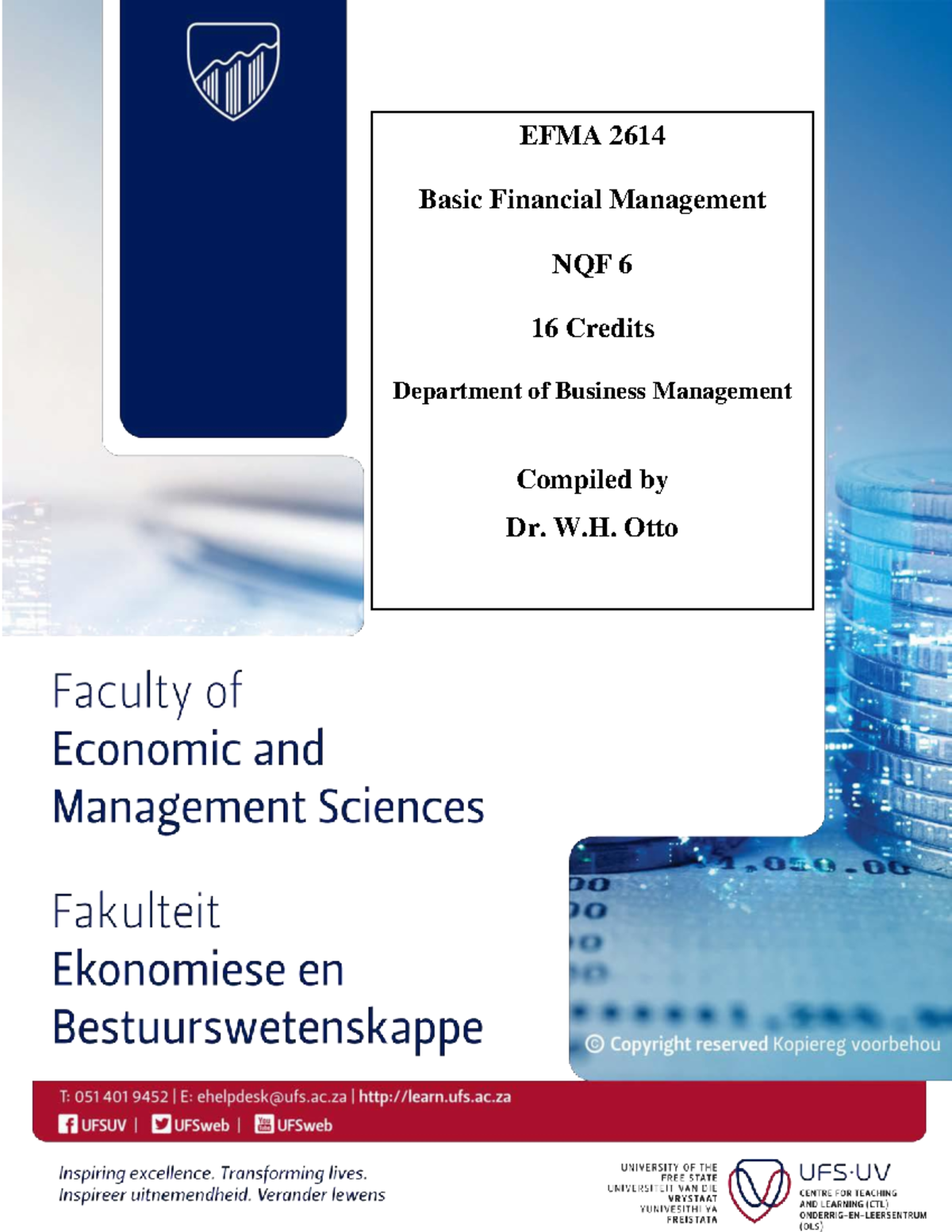 EFMA2614 Study Guide - Summary Introduction to Financial Management ...