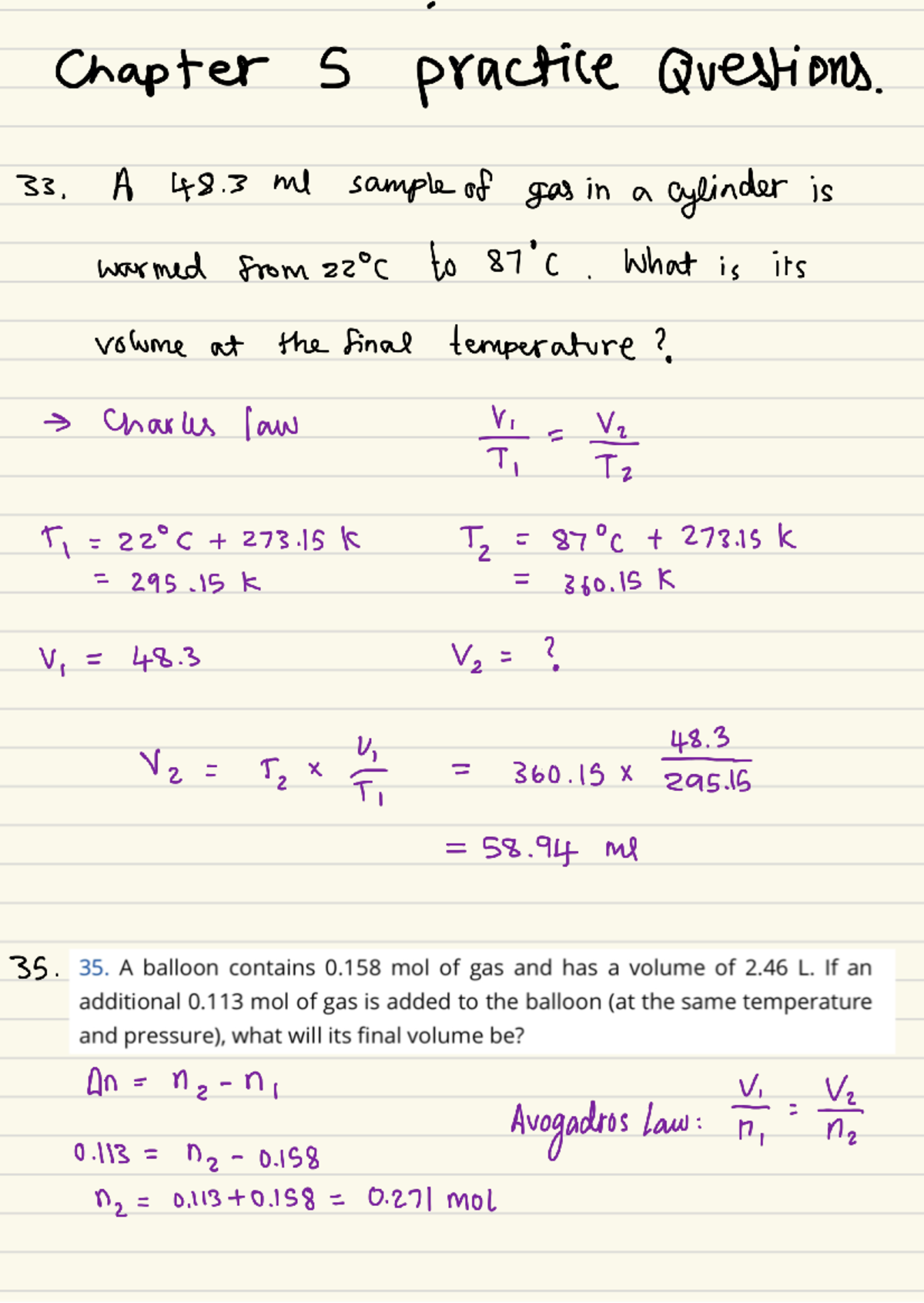Ch 5 - Ch5 practice questions - Chapter S practice Questions. 33, A 48 ...