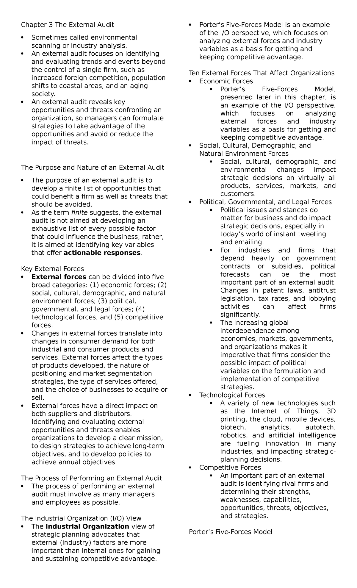 Chapter 3 The External Audit - Chapter 3 The External Audit Sometimes ...