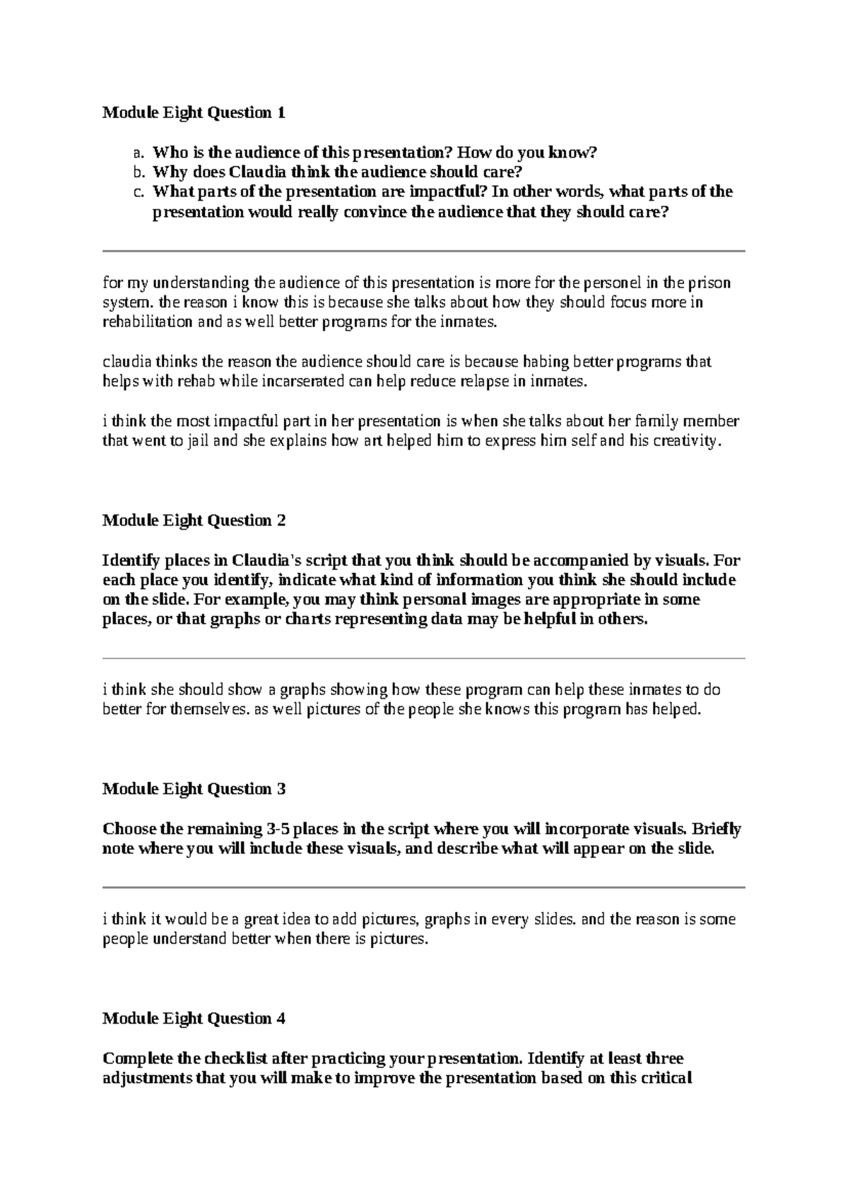 SCS 200 Applied Social Sciences module 8 - Module Eight Question 1 a ...
