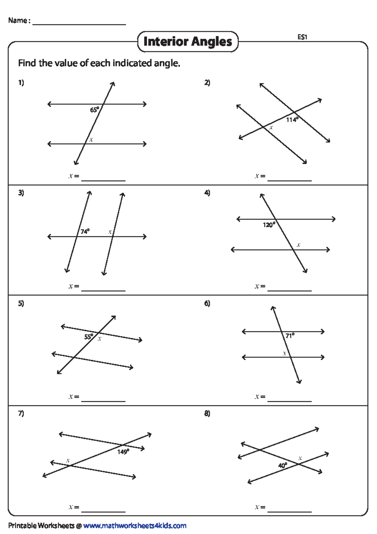 Interior angles easy 1 - ctto - Mathematics in the Modern World - - Studocu