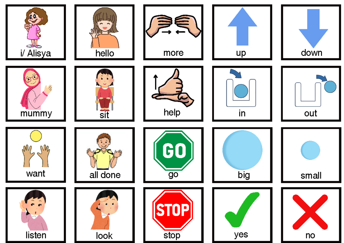 AAC Board - i/ Alisya more want all done mummy in out look stop big ...