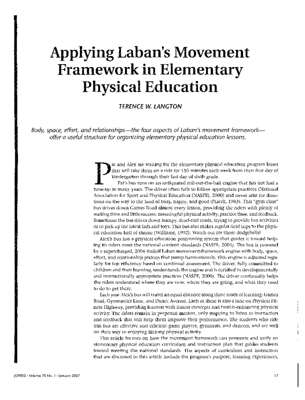 Labanjoperd 07 - Additional information - Applying Movement Framework ...