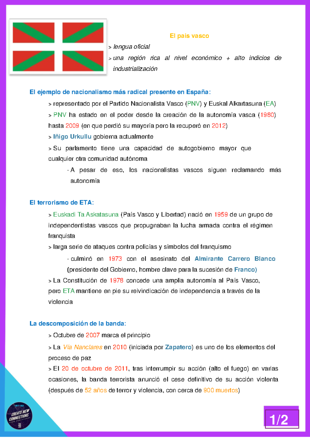 EL-PAIS- Vasco - Espagnol - El pais vasco lengua oficial una región rica al nivel económico ...