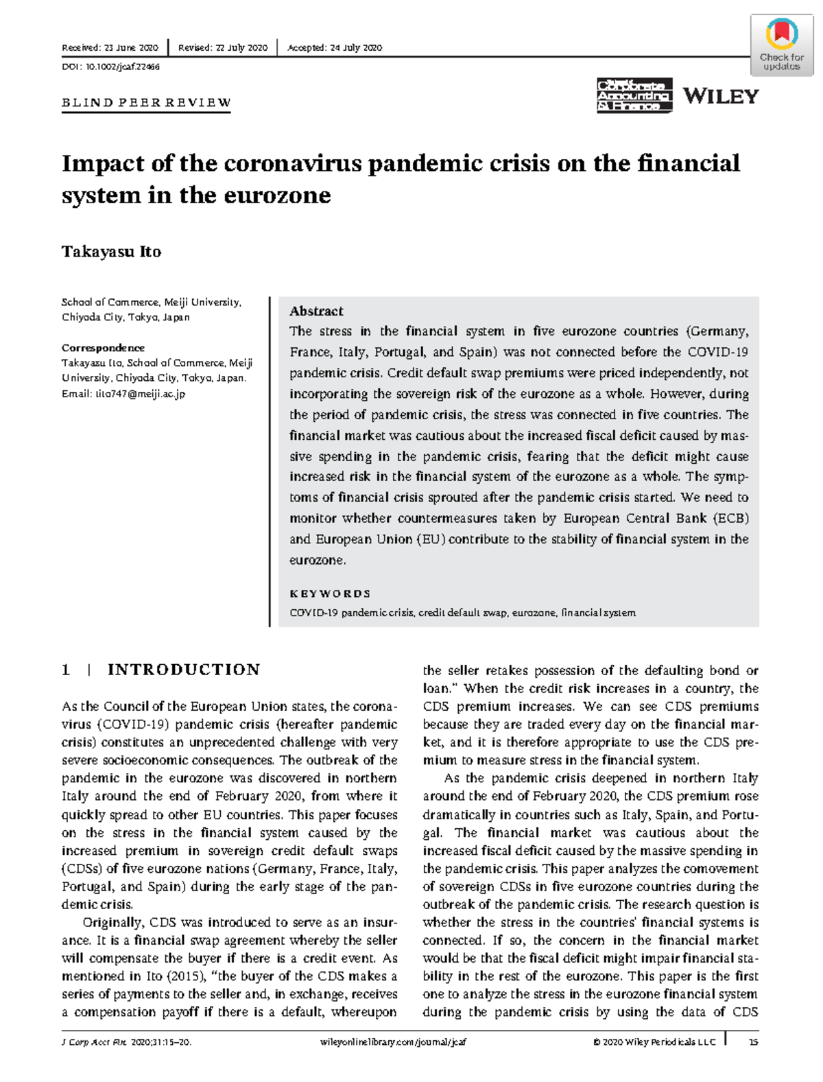 Jcaf - bjbjb i iiviu b - Received: 23 June 2020 Revised: 22 July 2020 ...