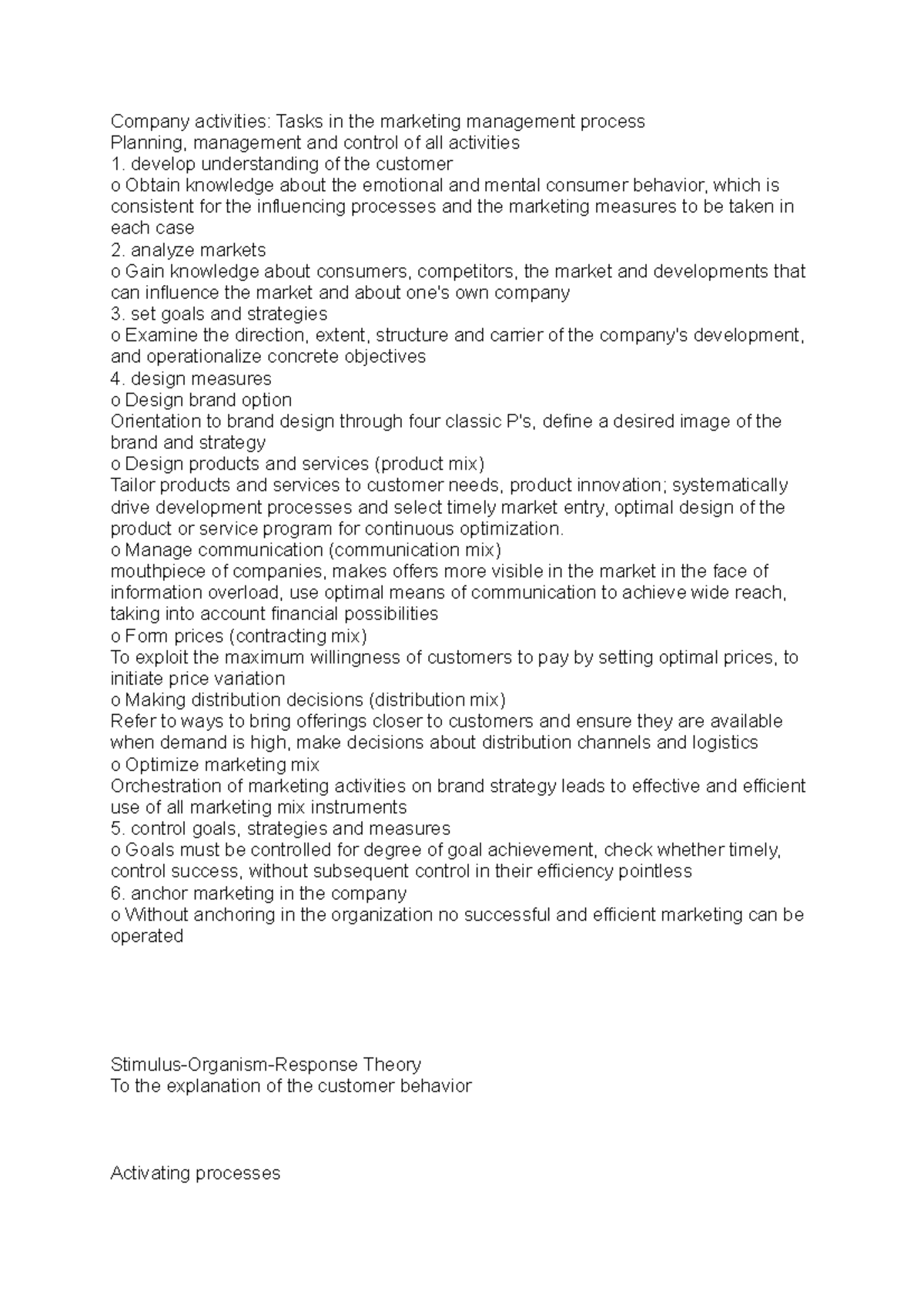 Company Activities Lecture Notes In Mkt Company Activities Tasks company-activities-lecture-notes-in-mkt-company-activities-tasks