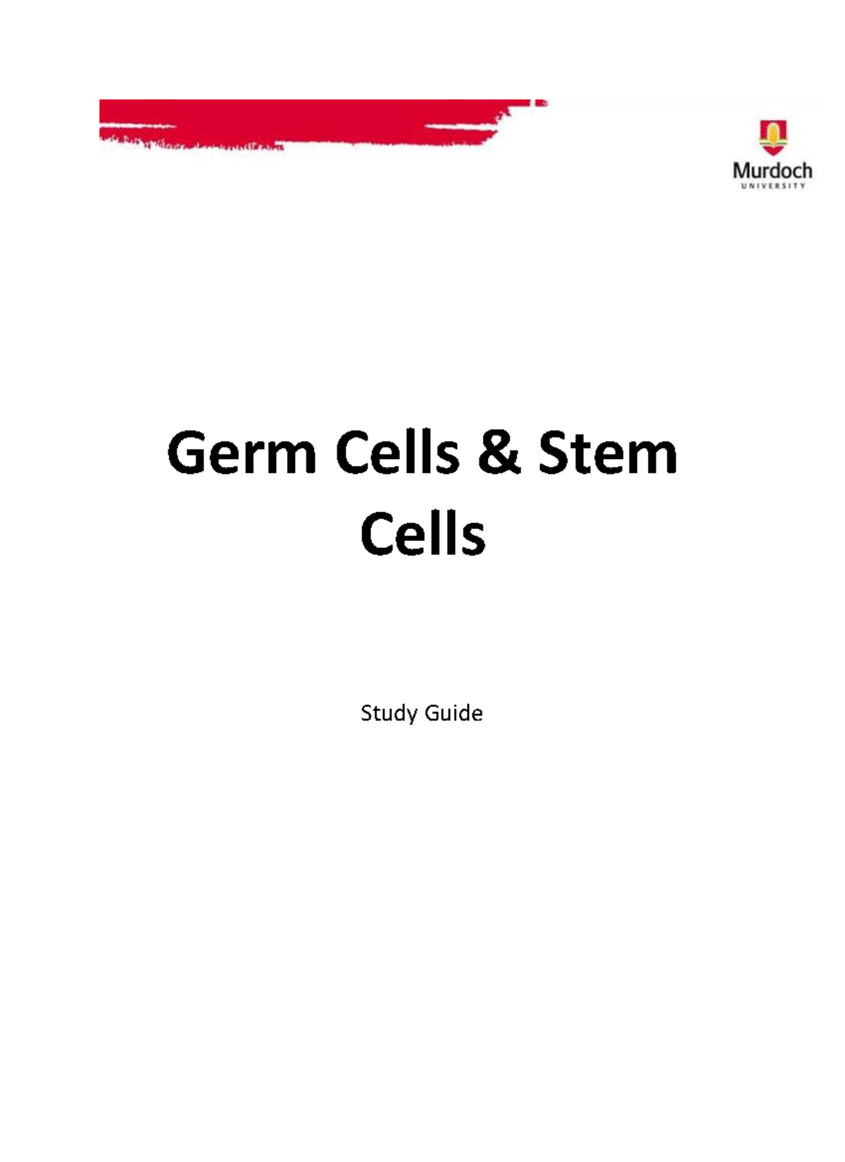 Germ cells and stem cells - Germ Cells & Stem Cells Study Guide ...