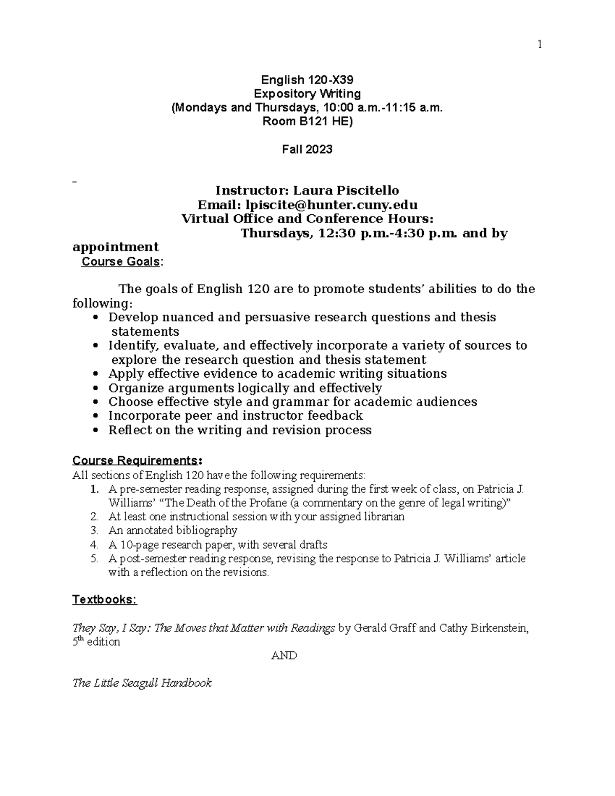 Laura.Piscitello-ENGL 120-9-FA 2022 - English 120-X Expository Writing ...