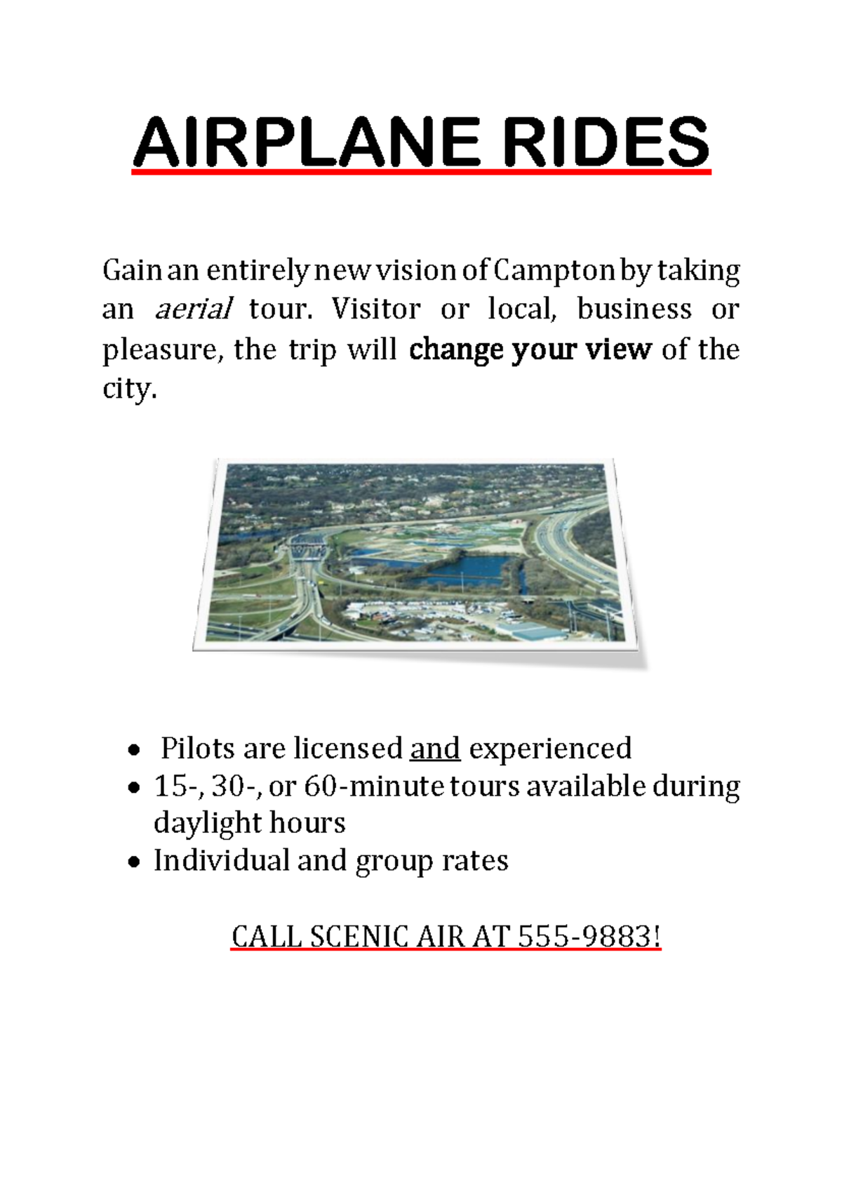 Airplane Rides - Computer & Information Processing - AIRPLANE RIDES ...