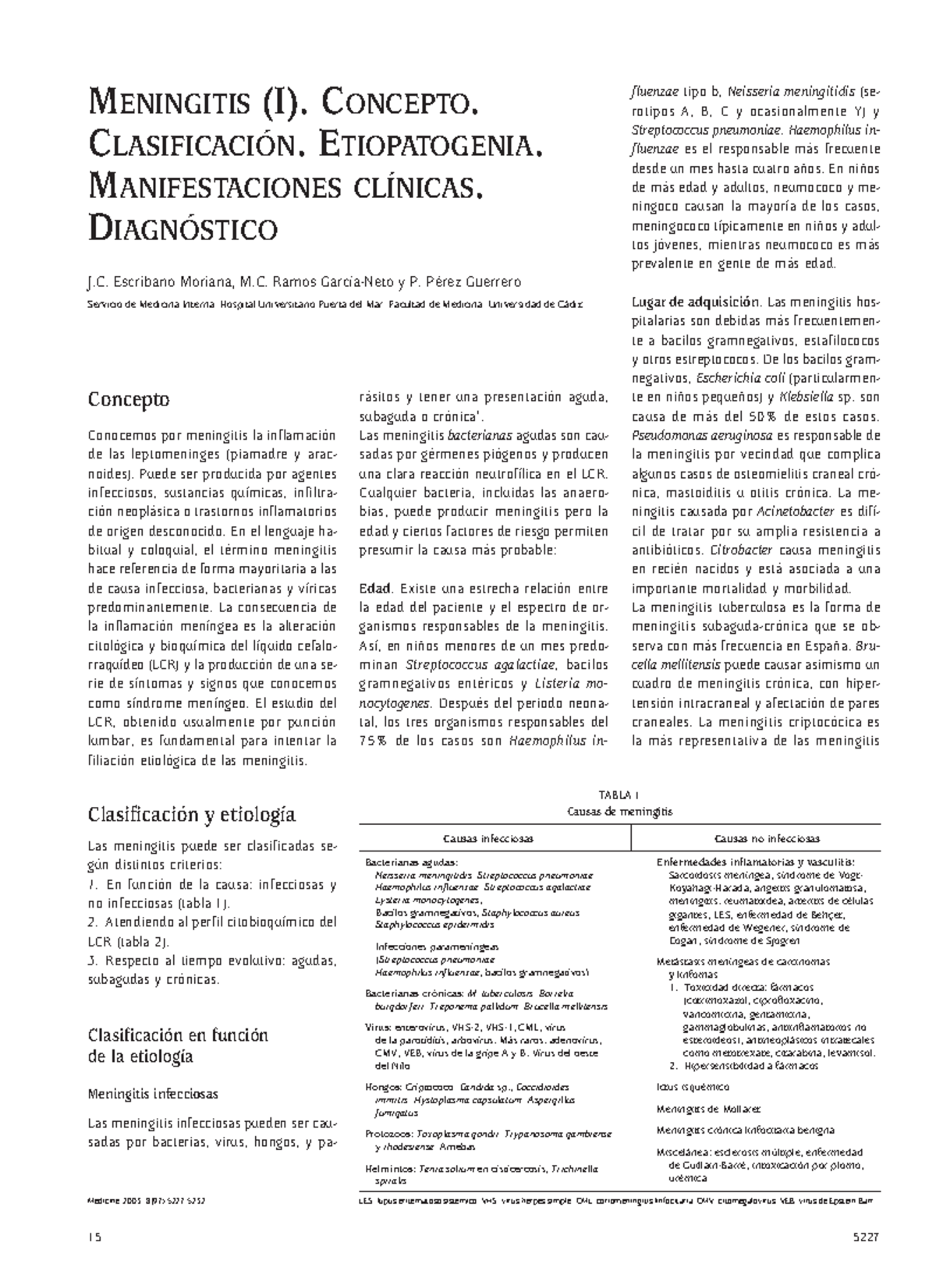 First-page-pdf - Meningo - 15 Concepto Conocemos por meningitis la ...
