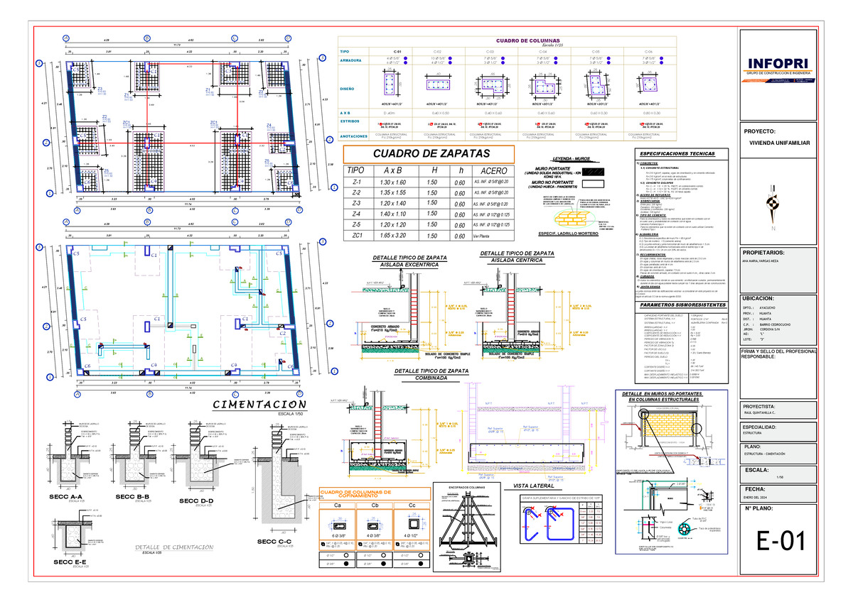 Estructura-Model - modelo 3d - ####### TIPO ####### ARMADURA ####### DISEÑO ####### A X B ...
