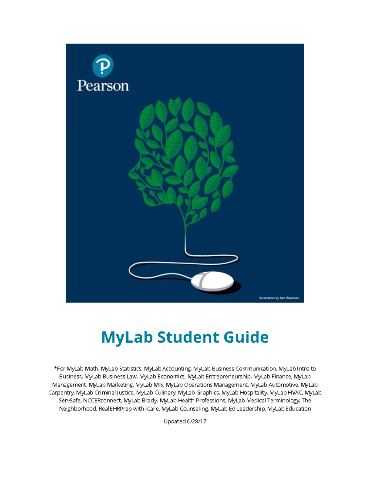XLStudent Guide - MyLab Student Guide *For MyLab Math, MyLab Statistics ...