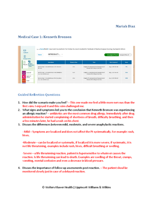 Stan Checketts VSIM documentation and guided reflection - Surgical Case ...
