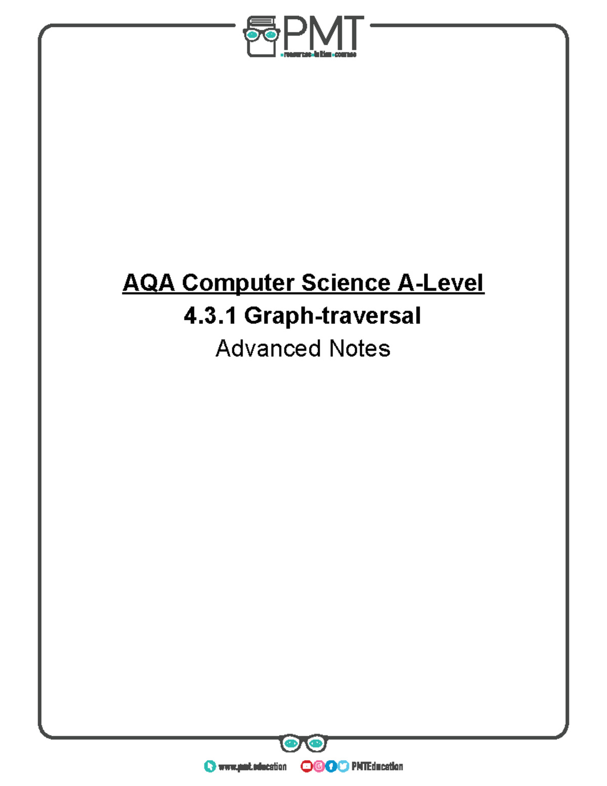 31 Graph Traversal 31 Graph Traversal Notes Aqa Computer Science A Level 43 Graph