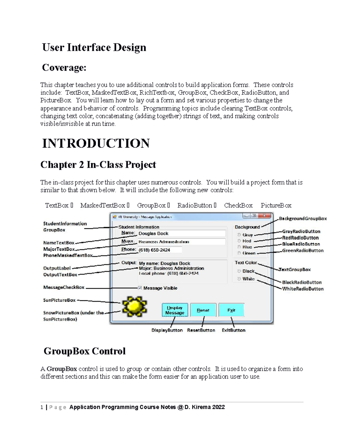 Chapter 2 - User Interface Design - User Interface Design Coverage ...