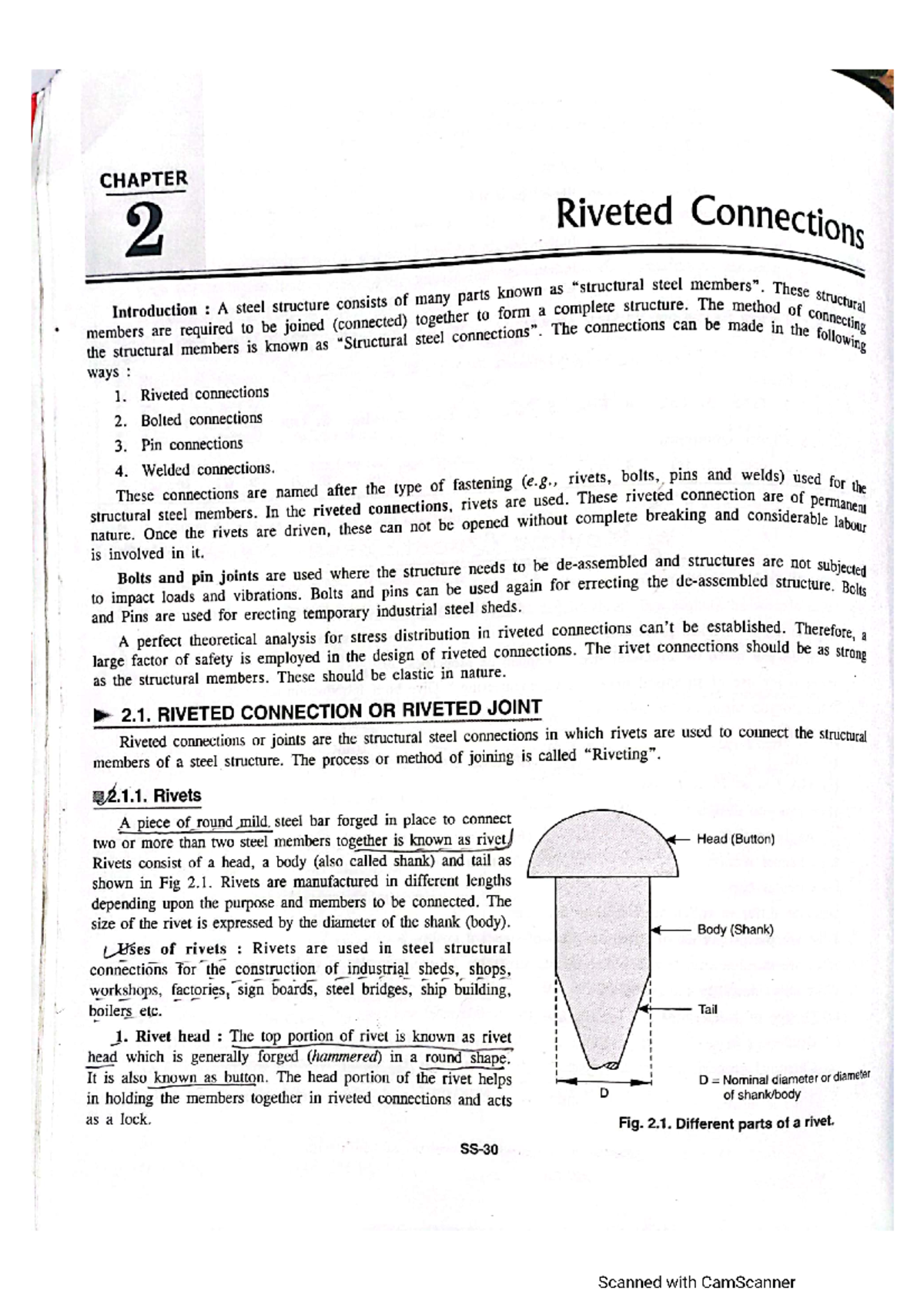 Riveted connection - notes dss - Civil Procedure Code - Studocu