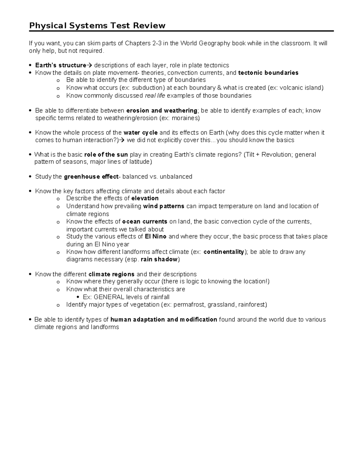 Physical+Test+Review - Physical Systems Test Review If you want, you ...