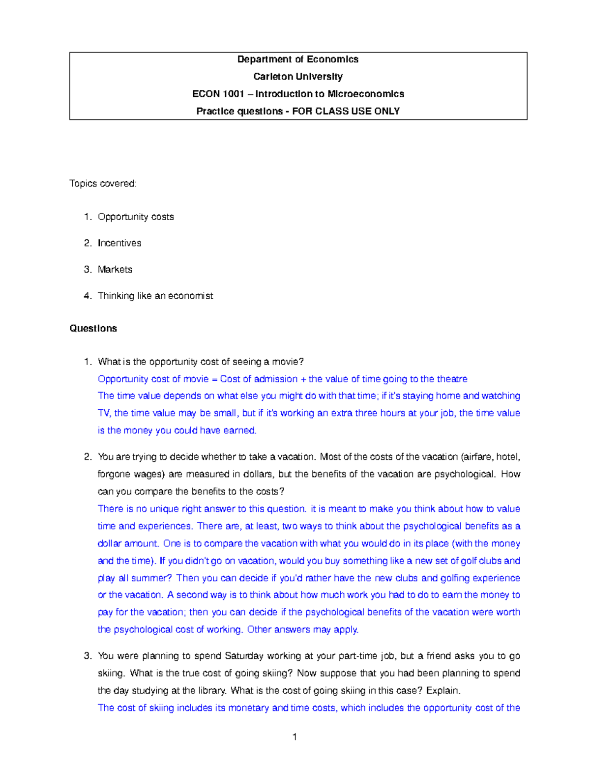 Week01 tutorial QA - Department of Economics Carleton University ECON ...