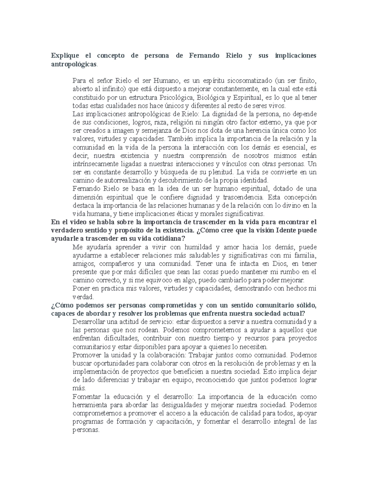 Chat Academico Humanismo - Explique el concepto de persona de Fernando ...