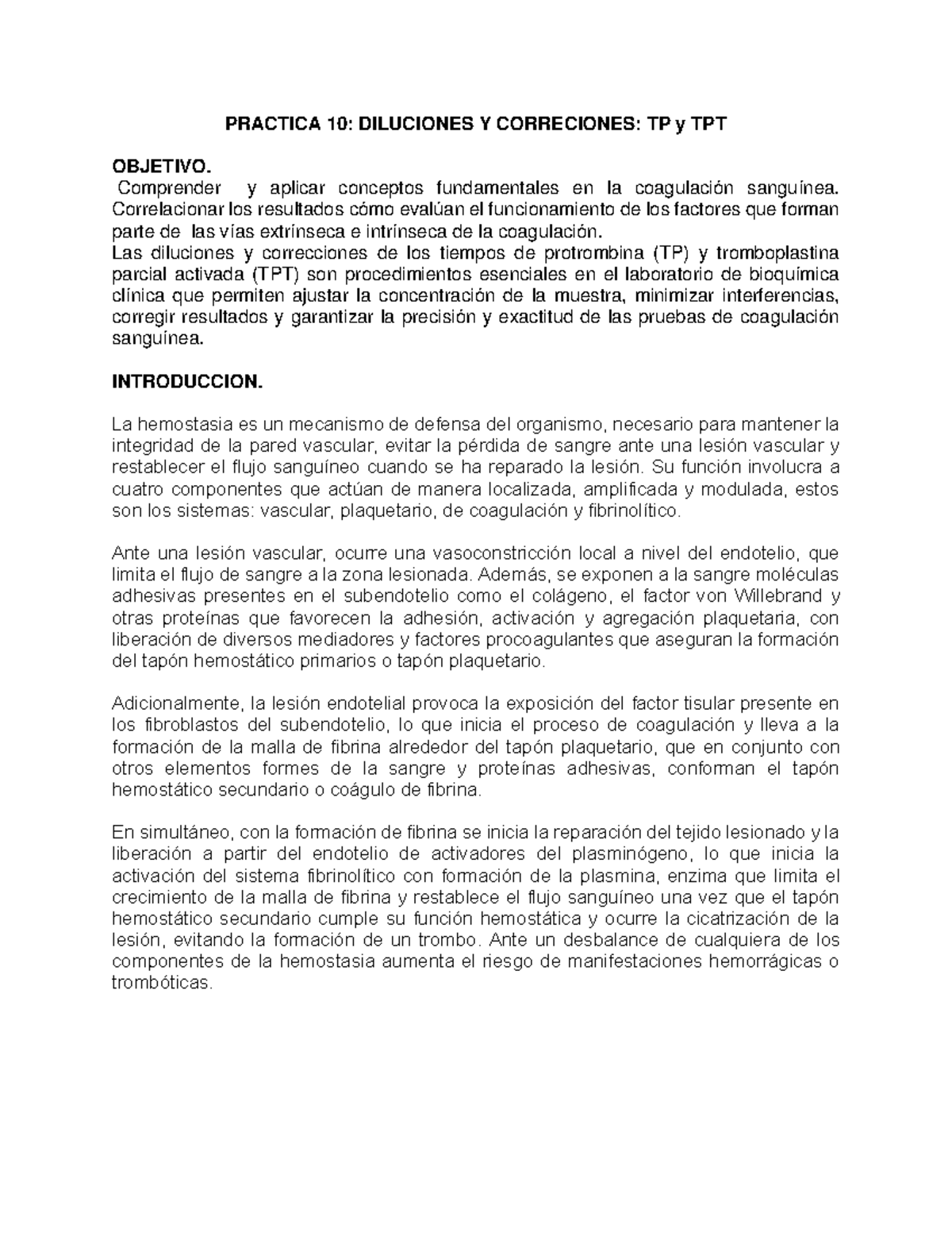 PRACTICA 10: DILUCIONES Y CORRECIONES: TP y TPT - Comprender y aplicar ...