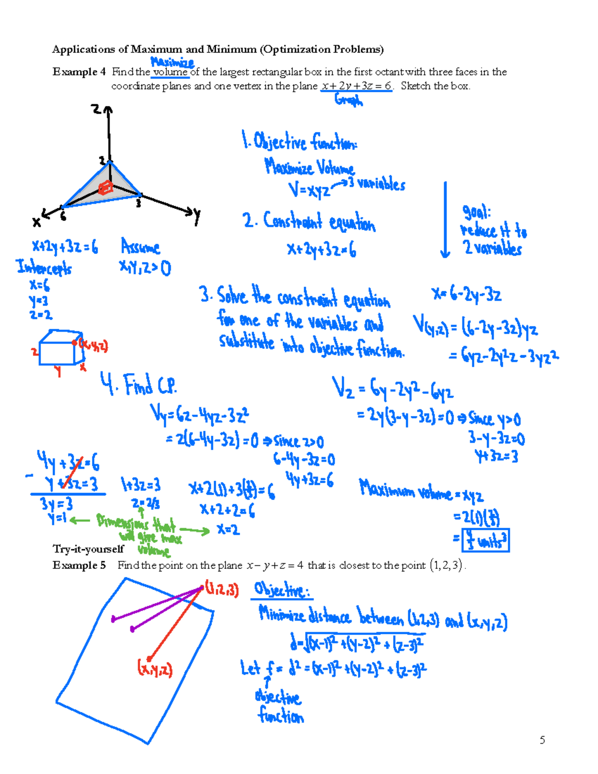 Applications of Maximum and Minimum (Optimization Problems) - Sketch ...
