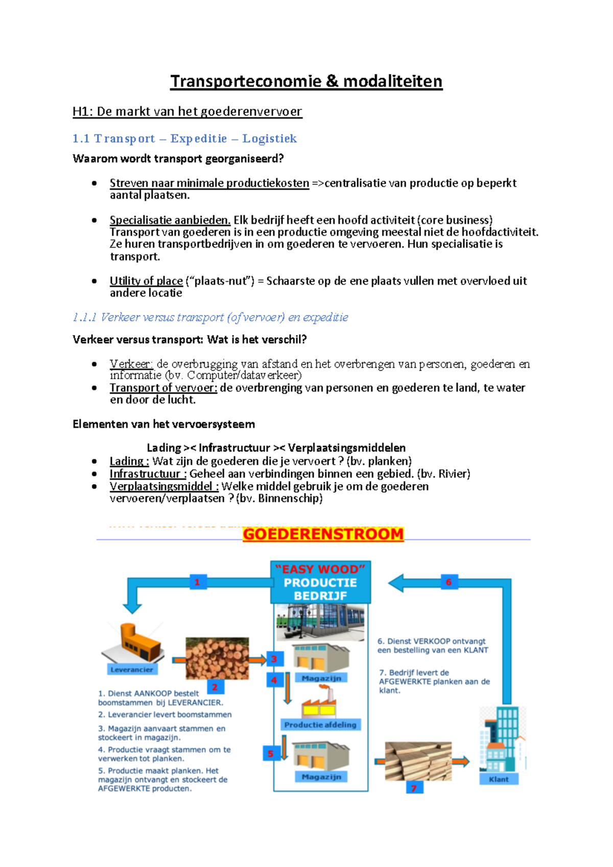 Samenvatting transporteconomie & modaliteiten 2020 - Warning: TT: undefined function: 32 Warning ...