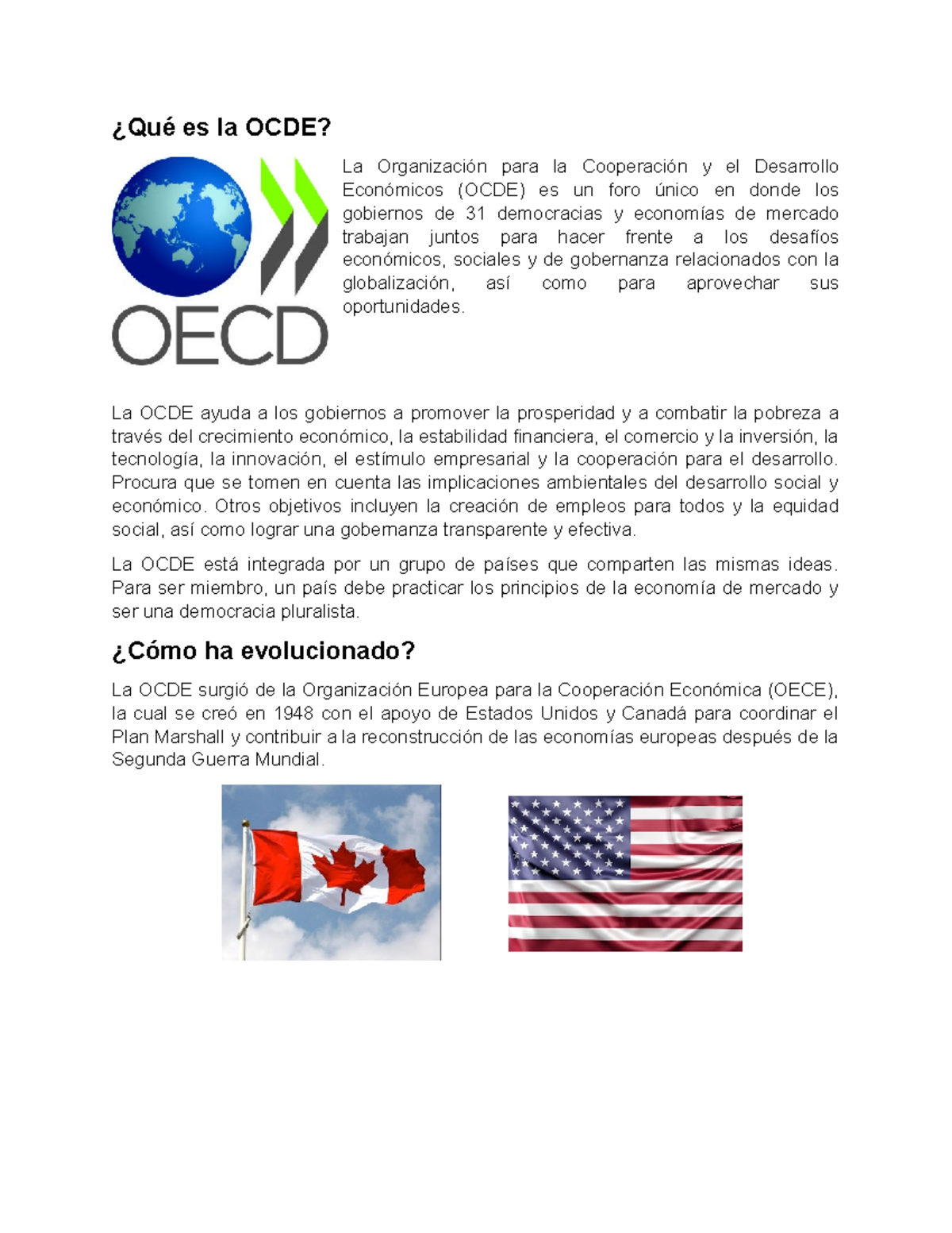 OCDE - tarea de que es la ocde - ¿Qué es la OCDE? La Organización para ...