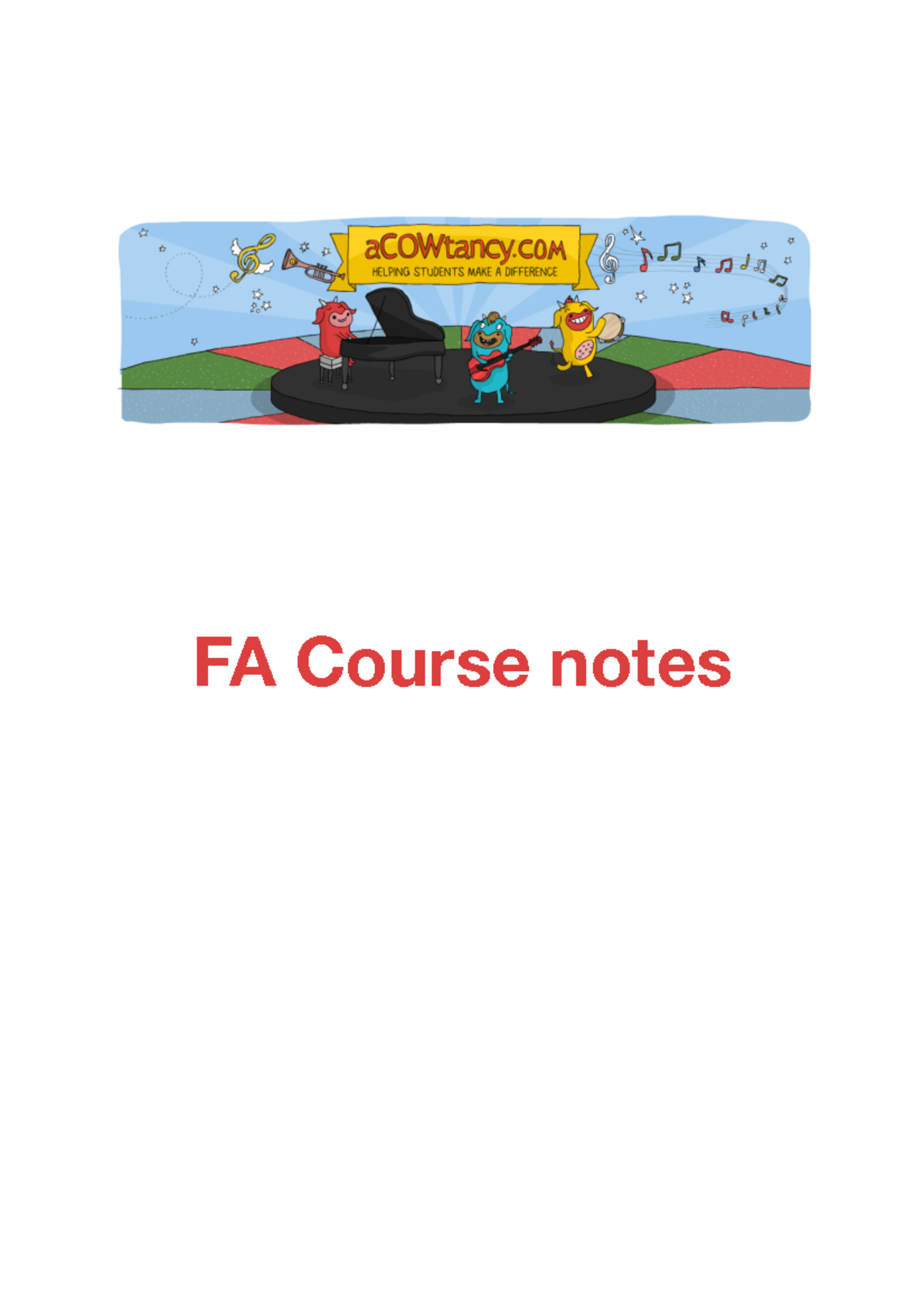 ACCA FA Course Notes - 2021 - FA Course notes Syllabus A: The Context ...