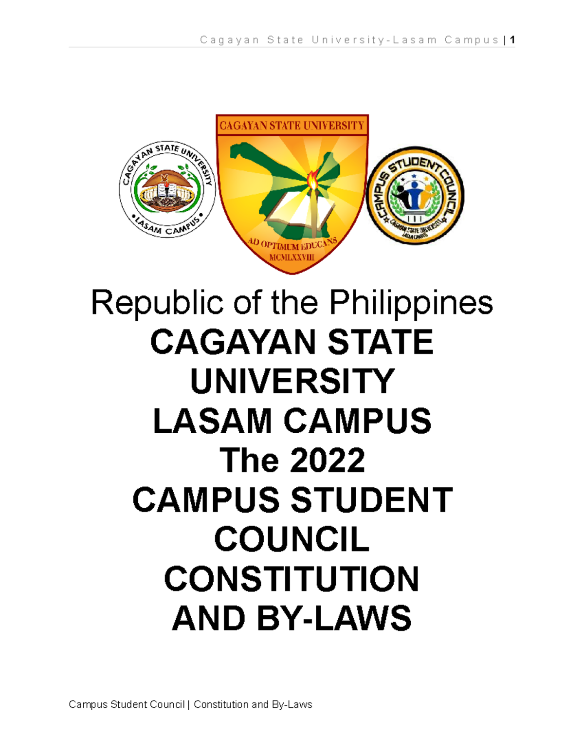 Constitutional and By Laws CICS Col SC A - Republic of the Philippines ...