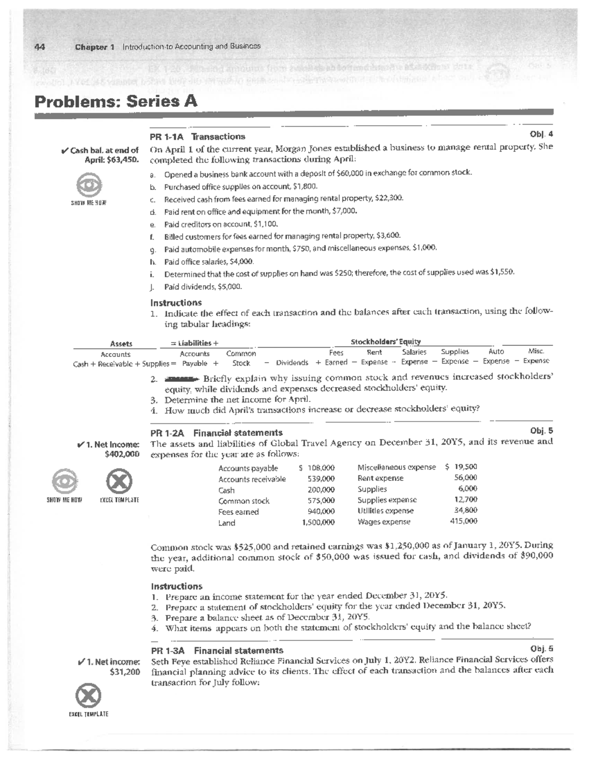 15th Edition Problem Set A And B Acct 1 Studocu