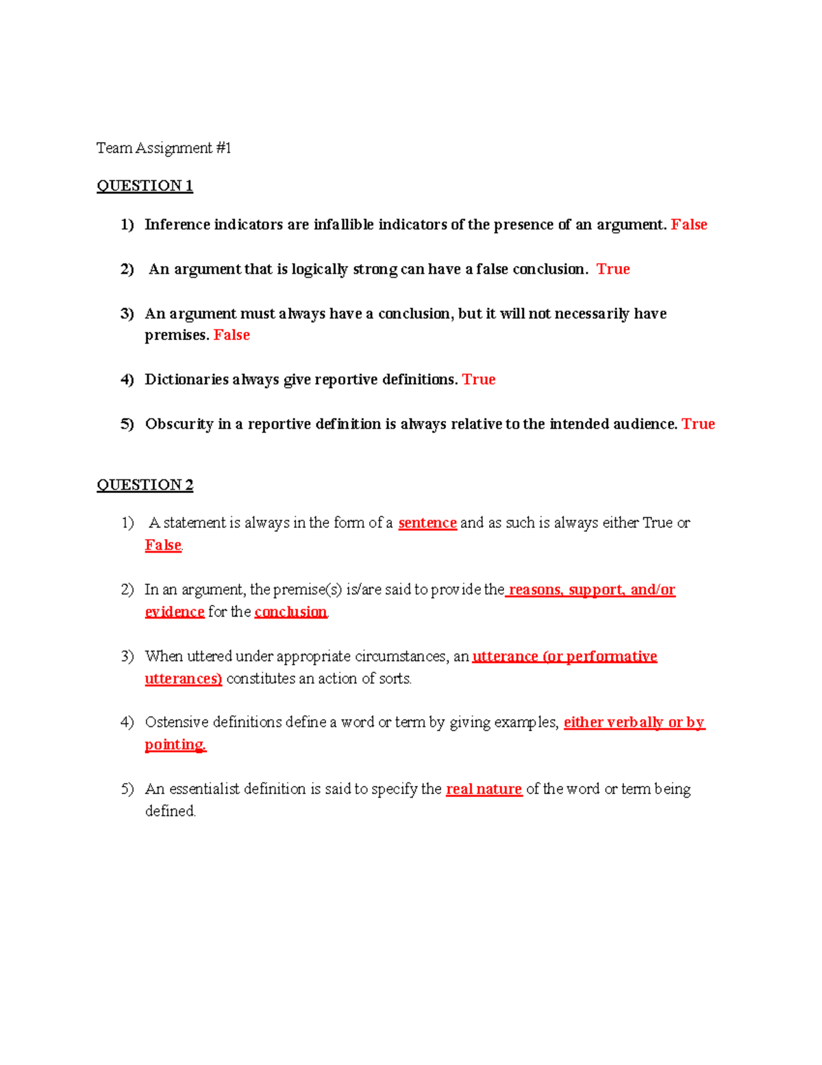 PHIL 100 Assignment 1 - Team Assignment # QUESTION 1 Inference ...