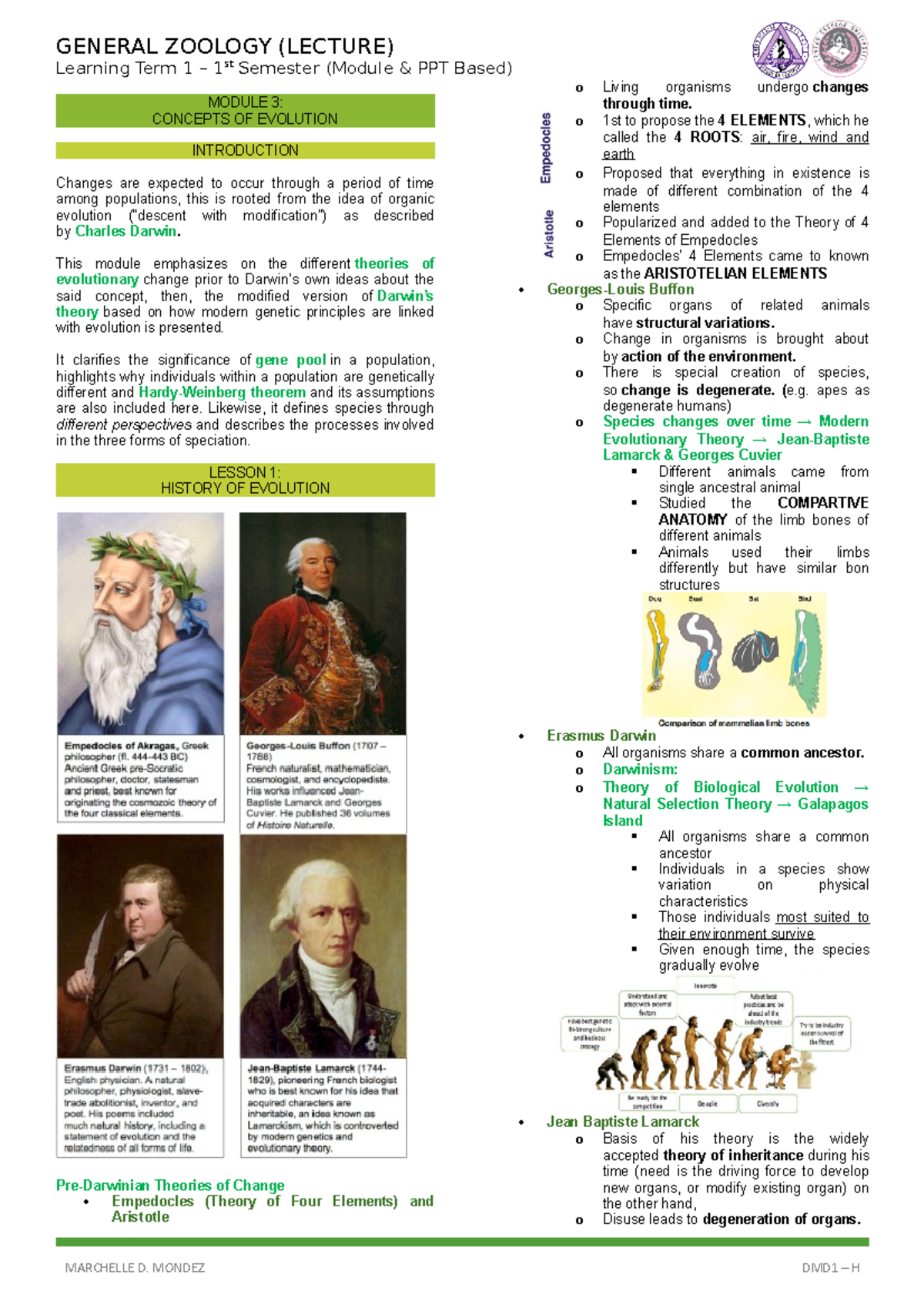 Module 3 - Combined lectures from the canvas with additional ...