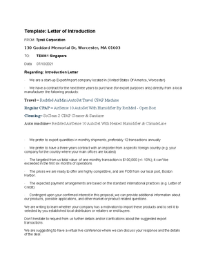 Importer Checklist - Assignment 1 - AD760 International Trade ...