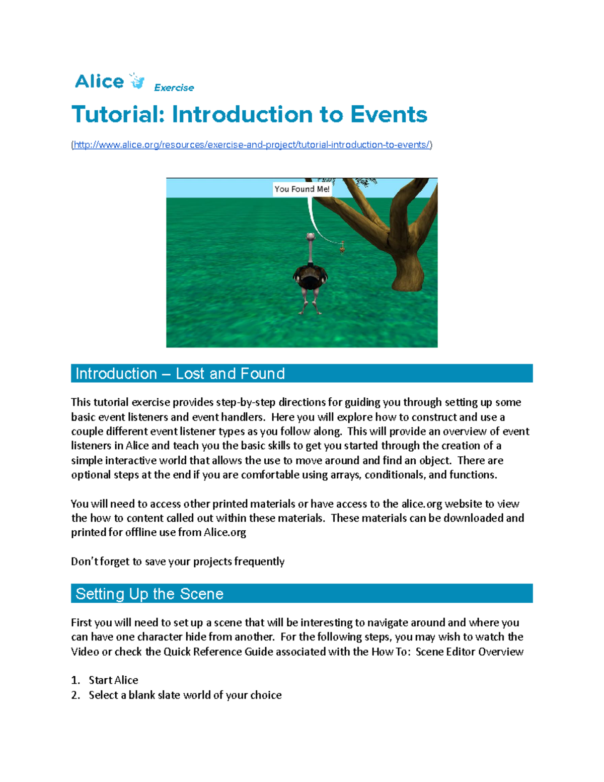 Tutorial Introduction to Events - Exercise Tutorial: Introduction to Events - Studocu