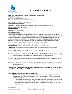 NUR 200 Tanner's Model - Noticing through Reflecting-updated 2020 ...