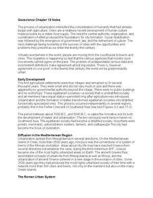 Geoscience notes for Assignment 5 - By understanding where and how ...