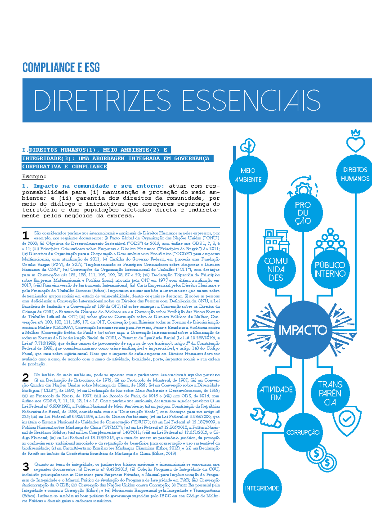 Ethos ESG e Compliance - Diretrizes Essenciais - diretrizes essenciais ...