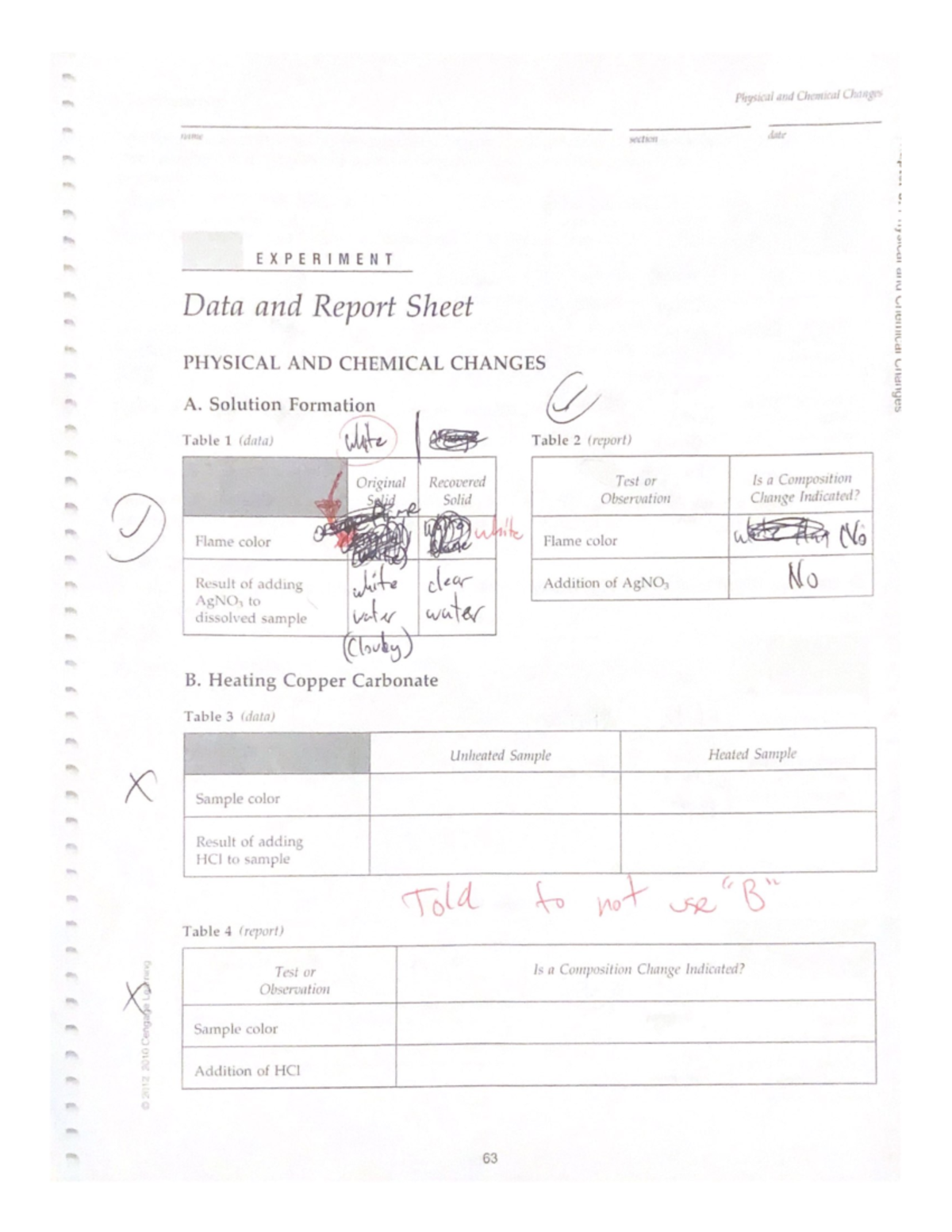 Lab 3 - Physical and Chemical changes - CHM 141 - Studocu