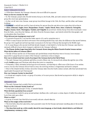 Early Middle Ages Notebook - Lecture 1: 8/30/ The era before Christ ...