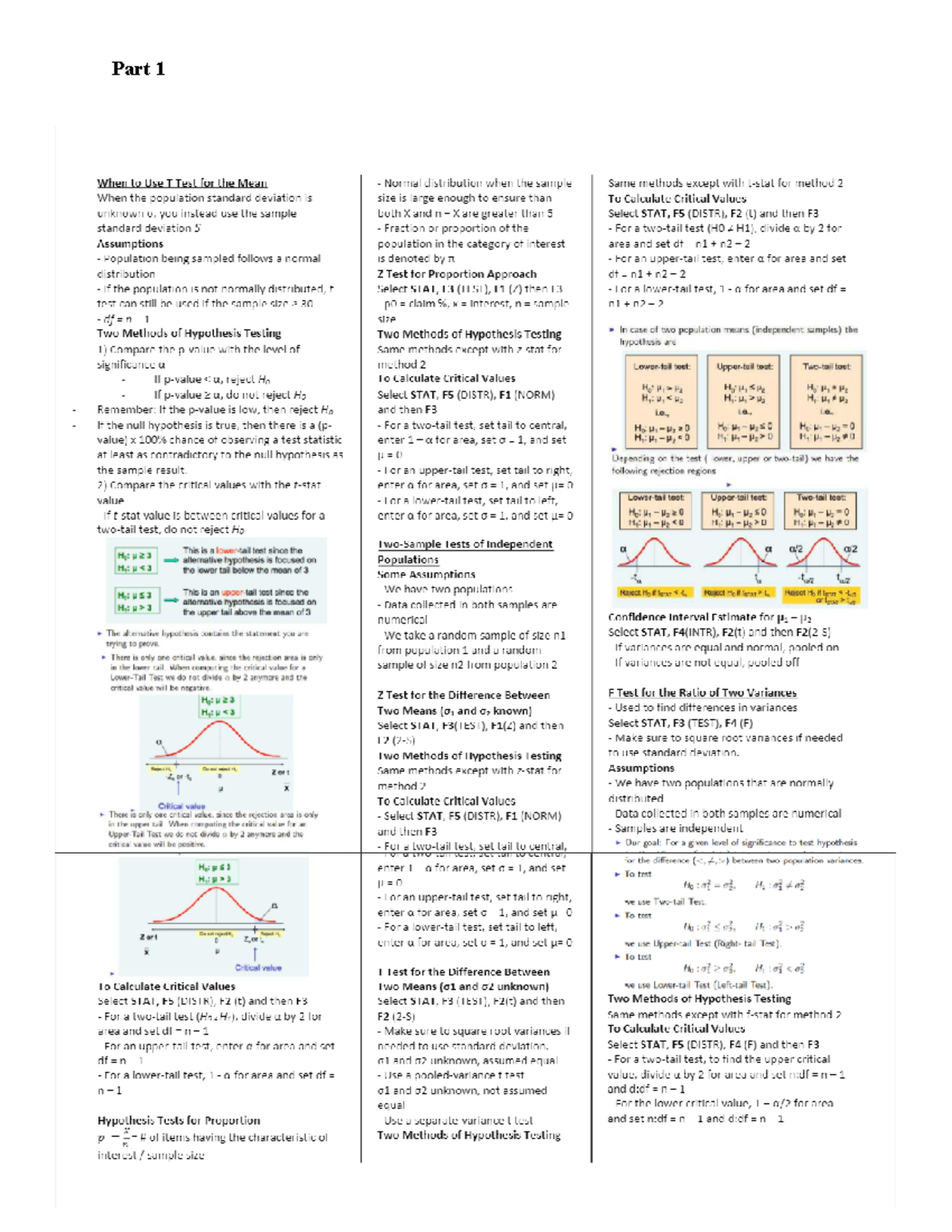 QMS210 - Midterm 2 Notes - QMS210 - Part Part - Studocu