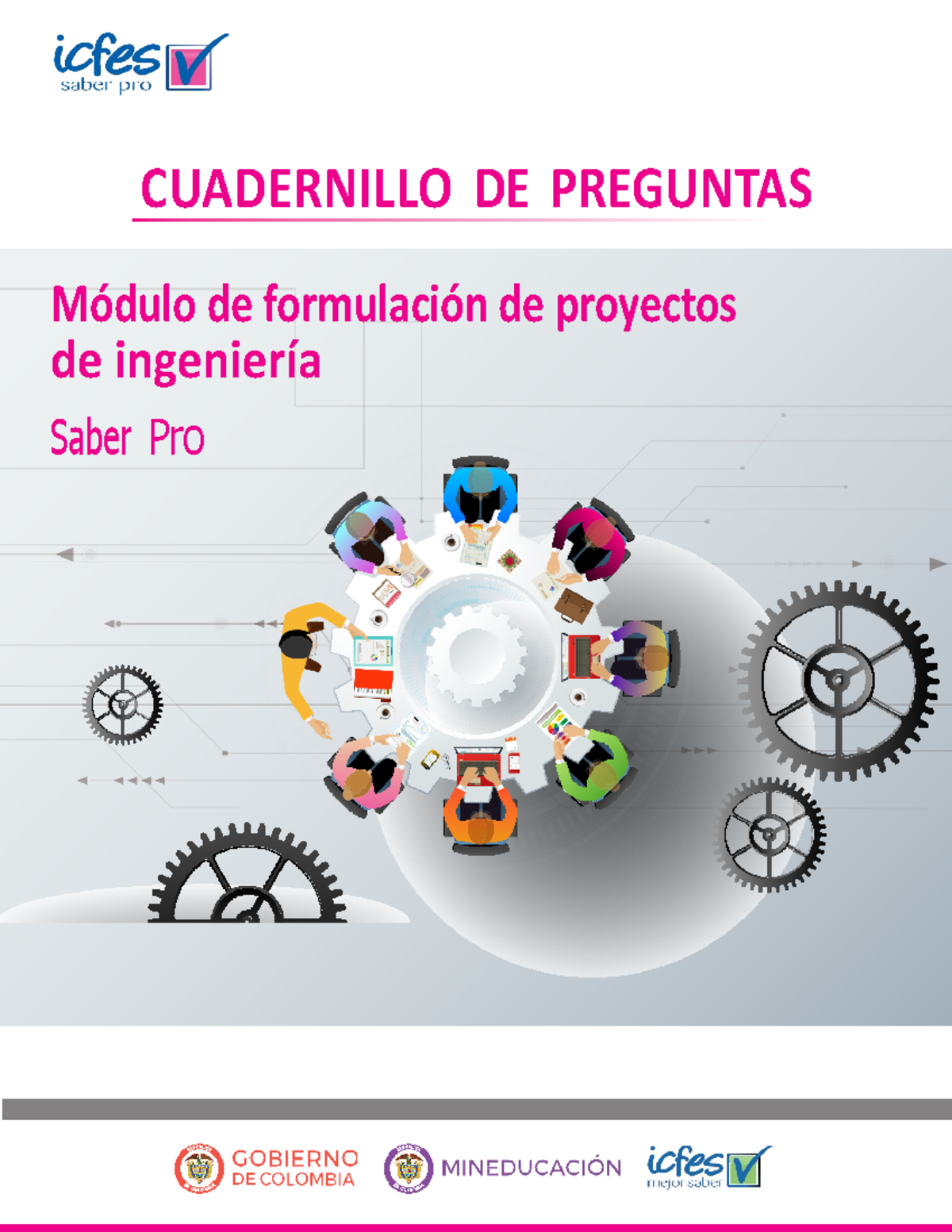 Cuadernillo de preguntas formulacion de proyectos de ingenieria Saber Pro 2018 - CUADERNILLO DE ...