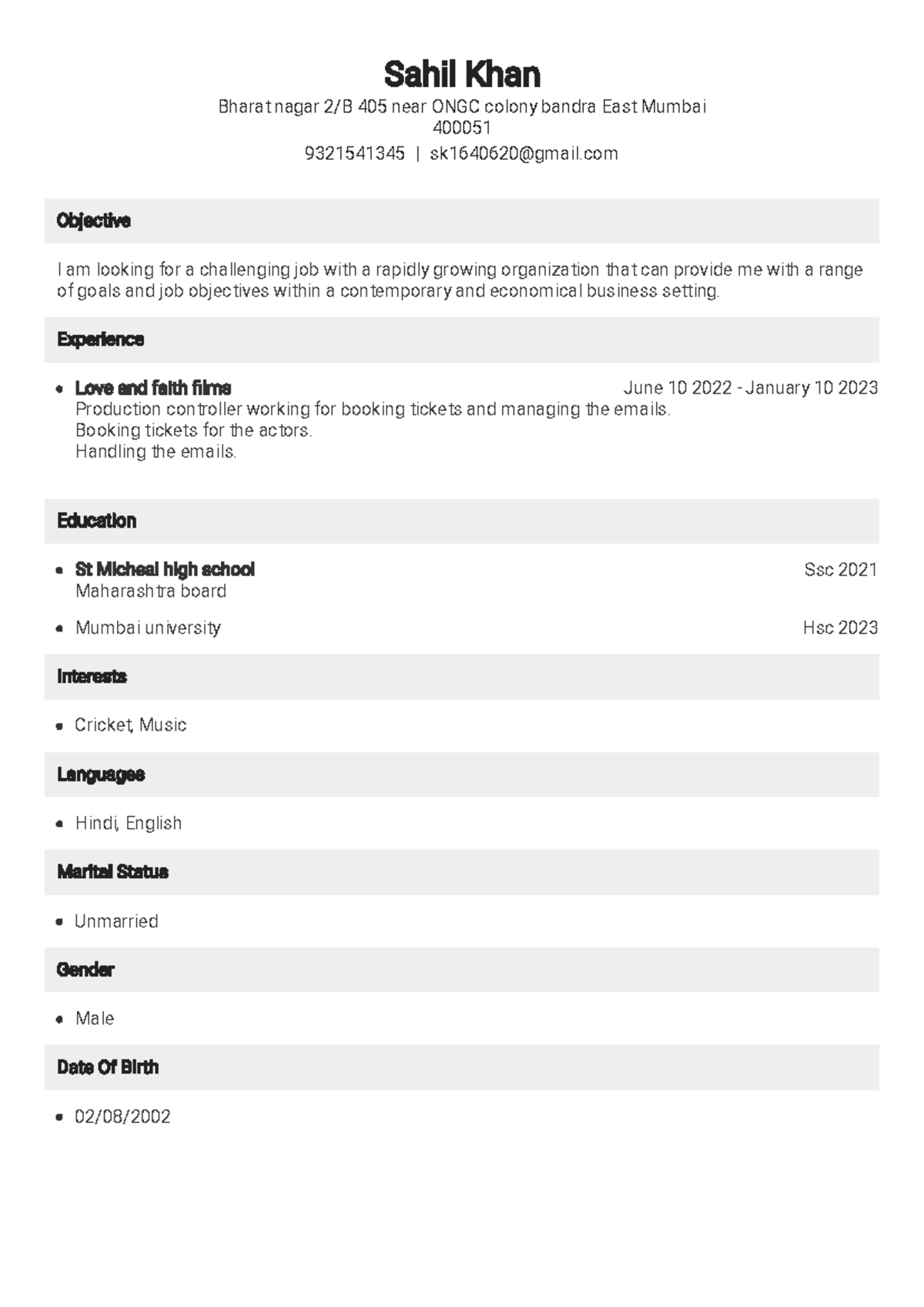 CV 20230626222018 83 - Please - June 10 2022 - January 10 2023 Ssc 2021 ...