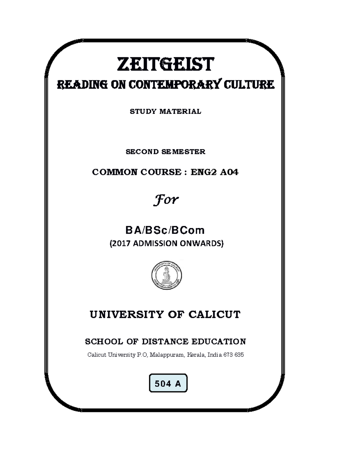 Pdf sdn - English zeitgeist text book - ZEITGEIST READING ON ...