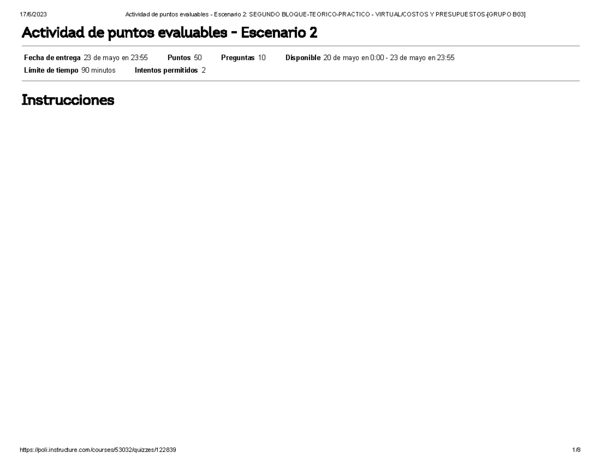 1 MER Parcial - Escenario 2 Segundo Bloque- Teorico- Practico - Virtual Costos Y Presupuestos ...