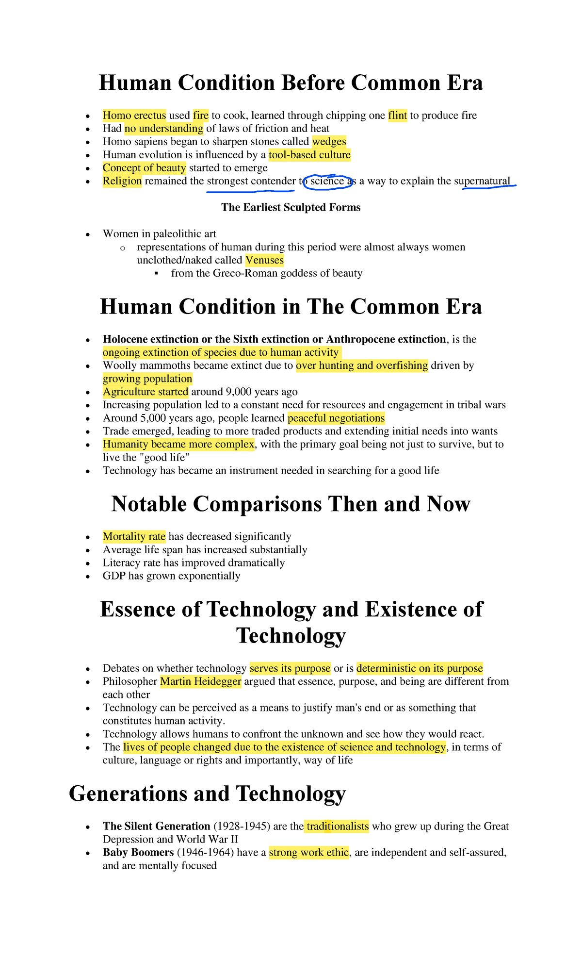 technology as a way of revealing - Human Condition Before Common Era ...