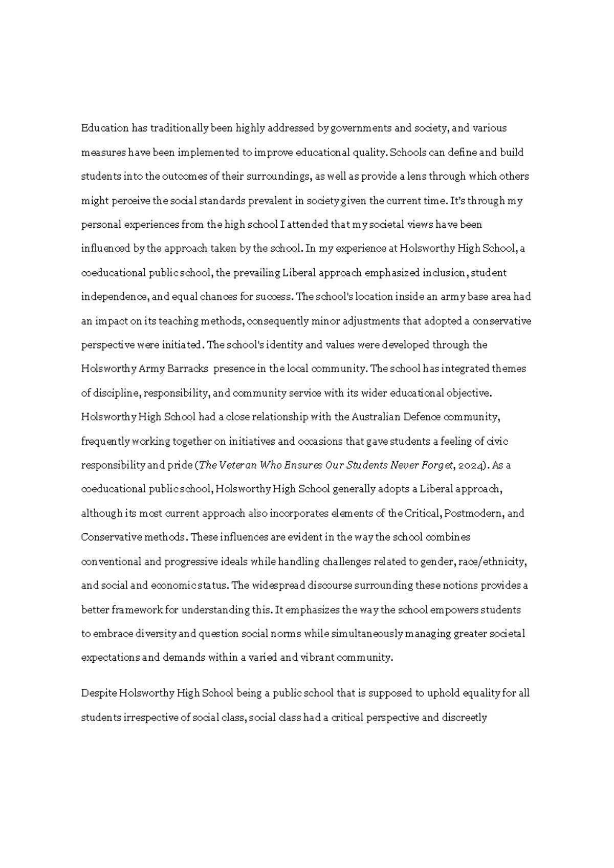 Adhesh Assessment Stu - Draft - Education has traditionally been highly ...