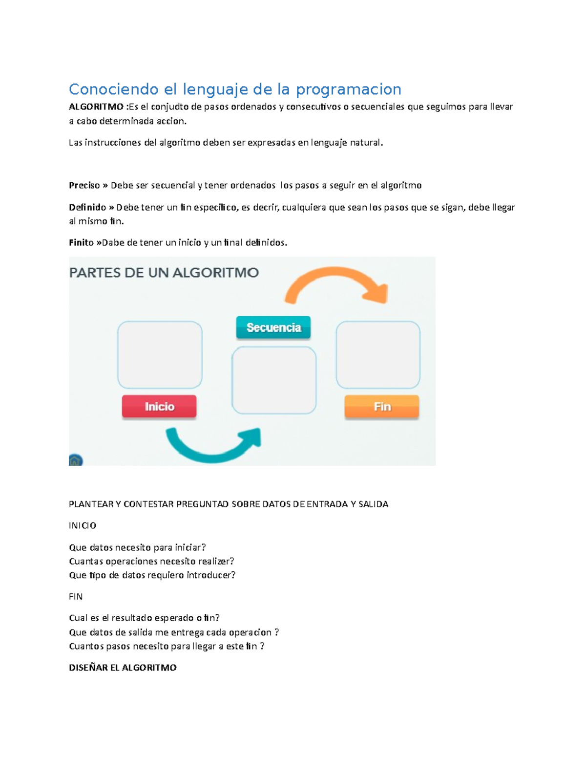 L1.Conociendo el lenguaje de la programacion - Conociendo el lenguaje ...